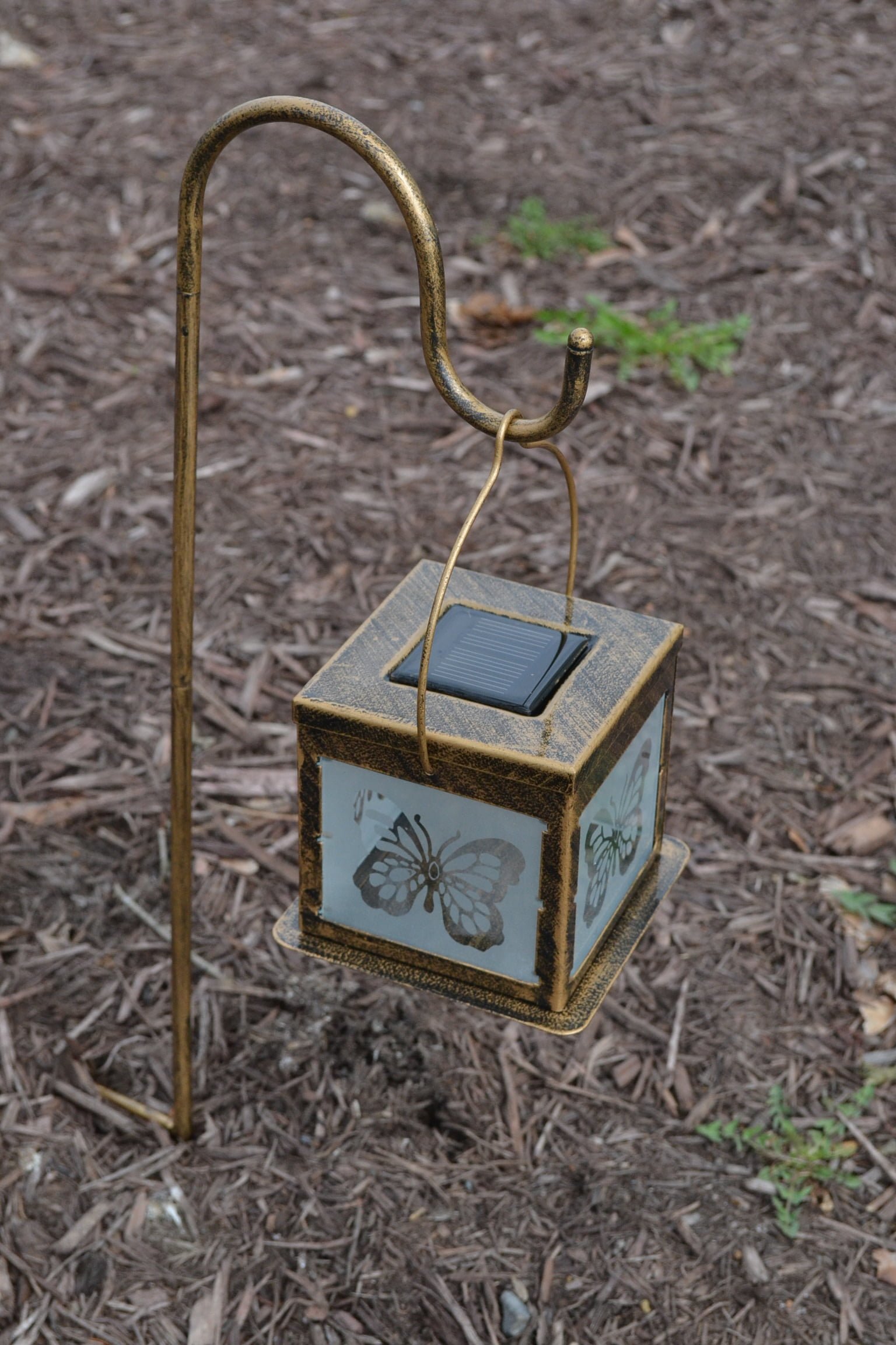 Solar Butterfly Post Top Light by Silicon Solar