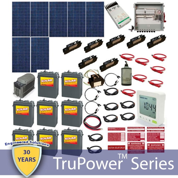TruPower AC Hybrid Grid Tie System 2100W (with Battery Backup) by ...