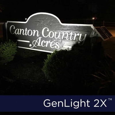 GenLight Commercial Solar Sign Lighting Kit for Monument Signs