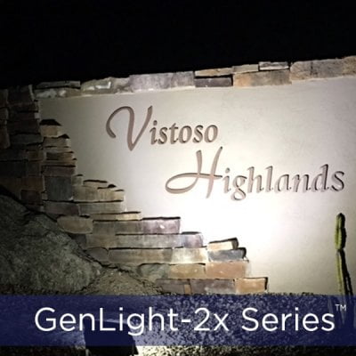 GenLight Commercial Solar Sign Lighting Kit for Monument Signs