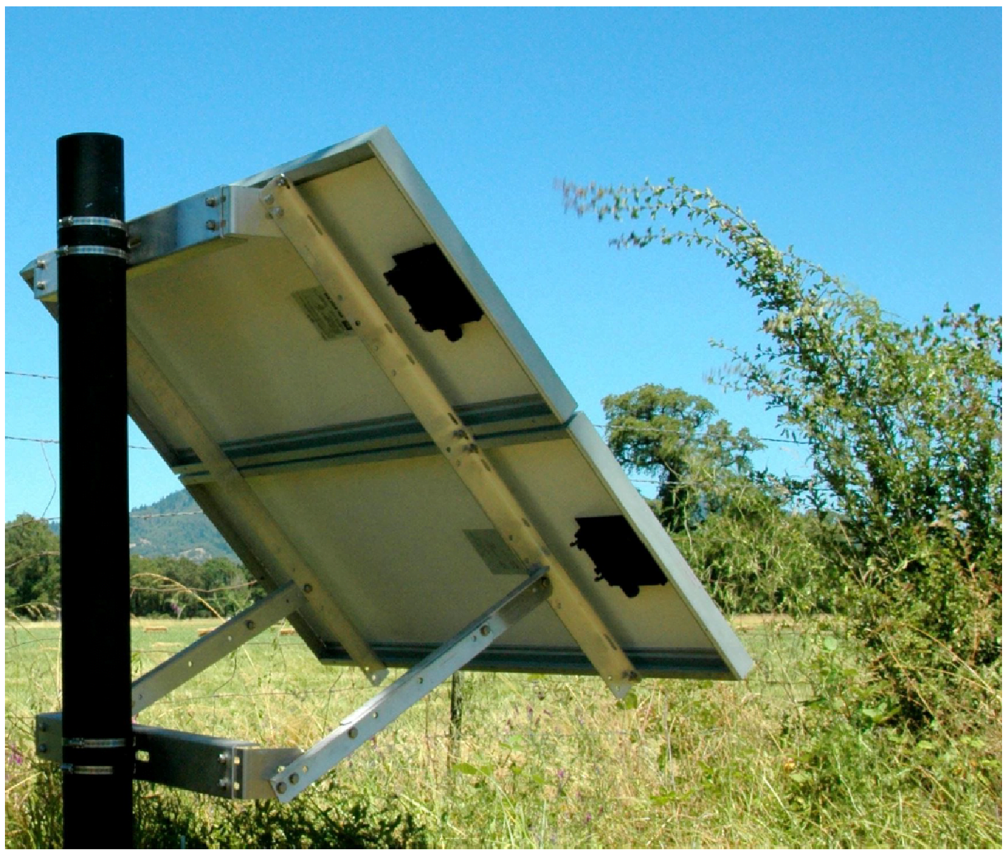 Top Of Pole Solar Mounts - Silicon