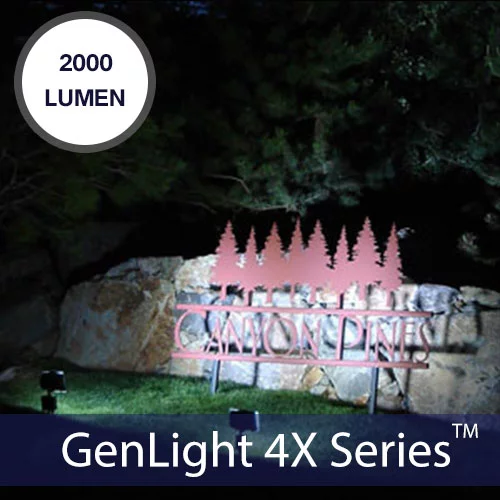 GenLight 4X Commercial Solar Sign Lighting - Made in USA